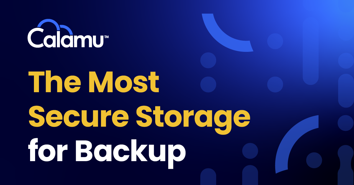 The Most Secure Storage for Backup Data